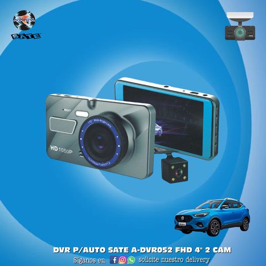 DVR P/AUTO SATE A-DVR052 FHD 4″ 2 CAM – Aravera