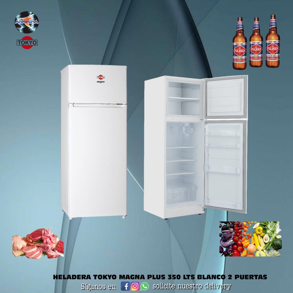 Heladera Tokyo Magna Plus 350 LTS Blanco 2 Puertas – Aravera