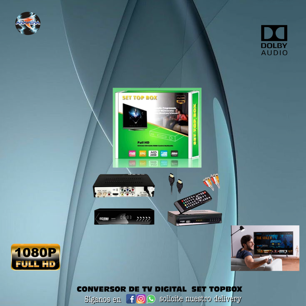 CONVERSOR DE TV DIGITAL SET TOP BOX – Aravera