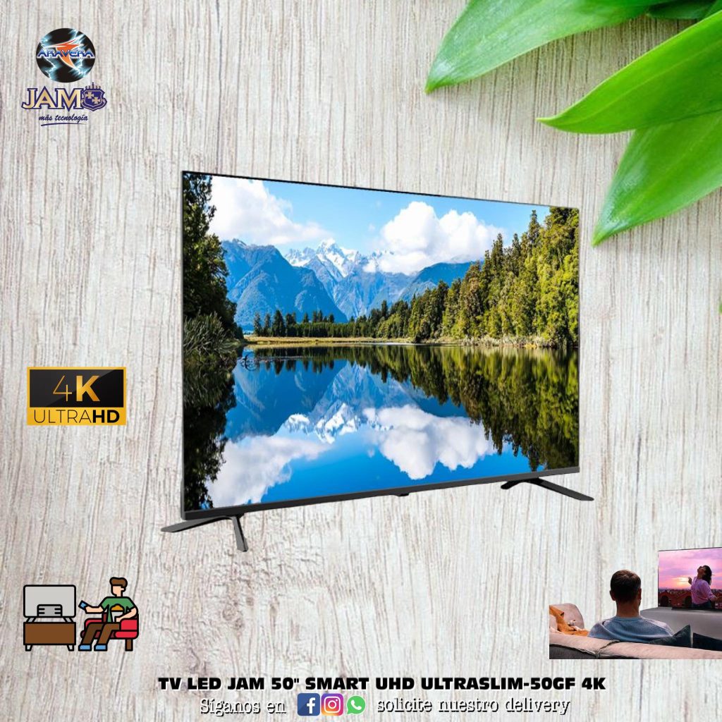 TV LED JAM 50″ SMART UHD ULTRALIM-50GF-4K – Aravera