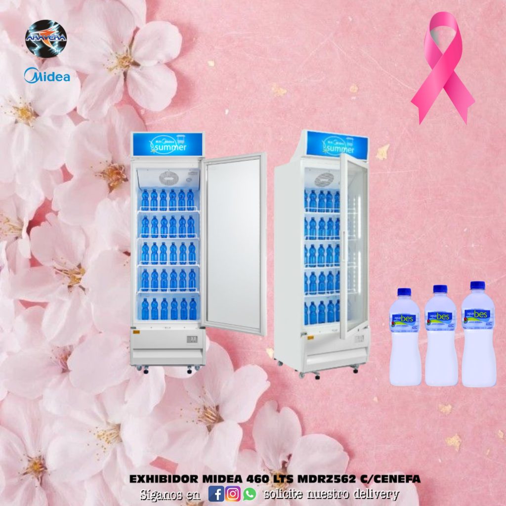 EXHIBIDOR MIDEA 460 LTS MDRZ562 CON CENEFA – Aravera
