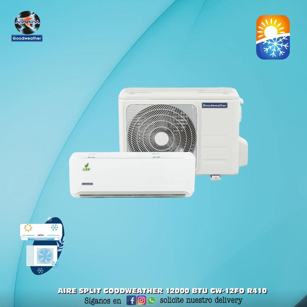 AIRE SPLIT GOODWEATHER 12000 BTU GW-12FO R410 – Aravera