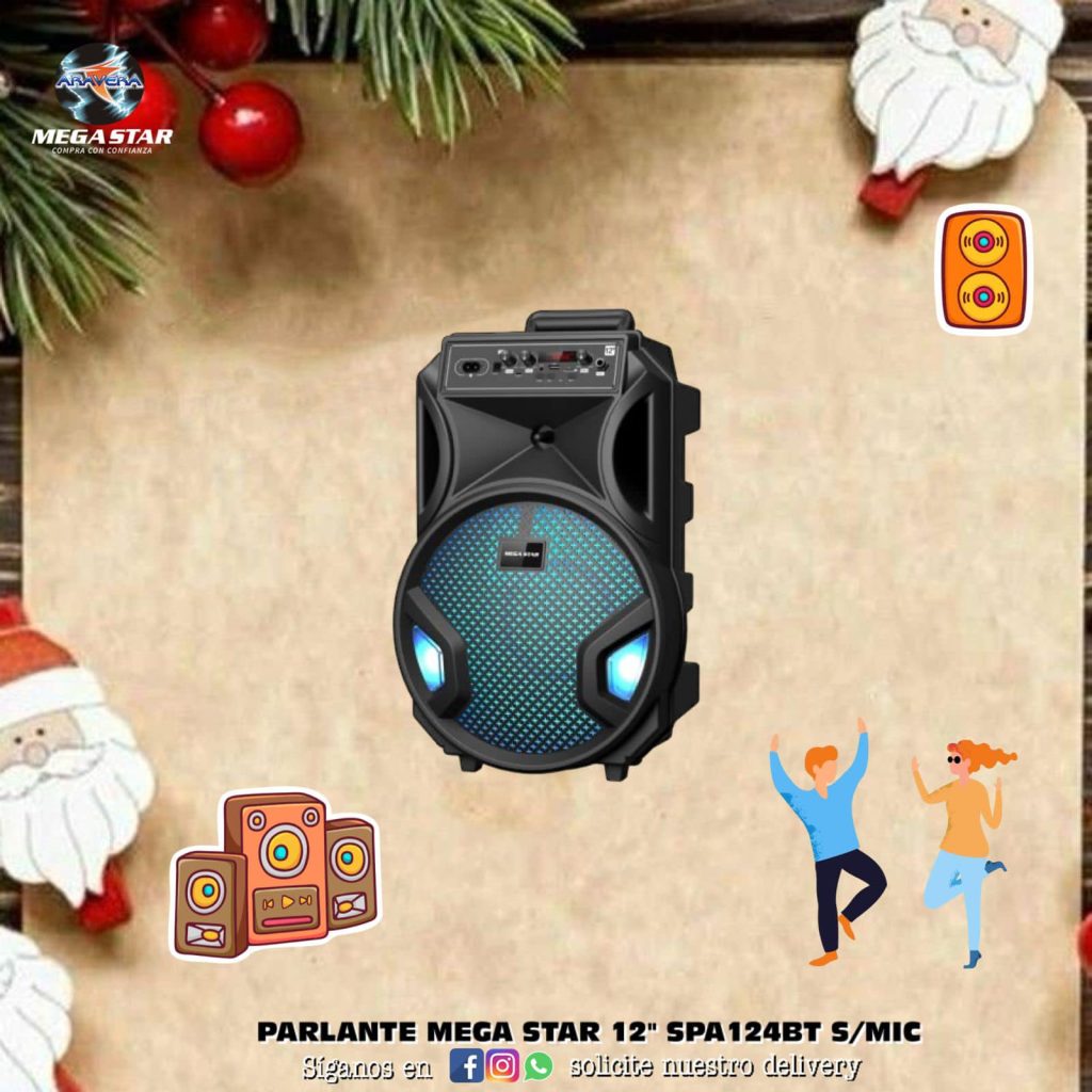 PARLANTE MEGA STAR 12″ SPA124BT S/MIC – Aravera
