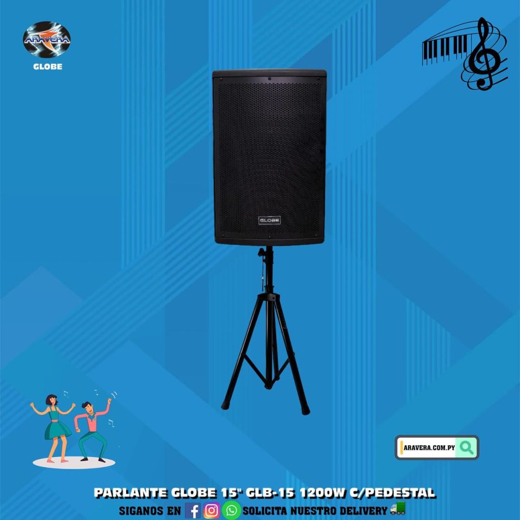 PARLANTE GLOBE 15″ GLB-15 1200W C/PEDESTAL – Aravera