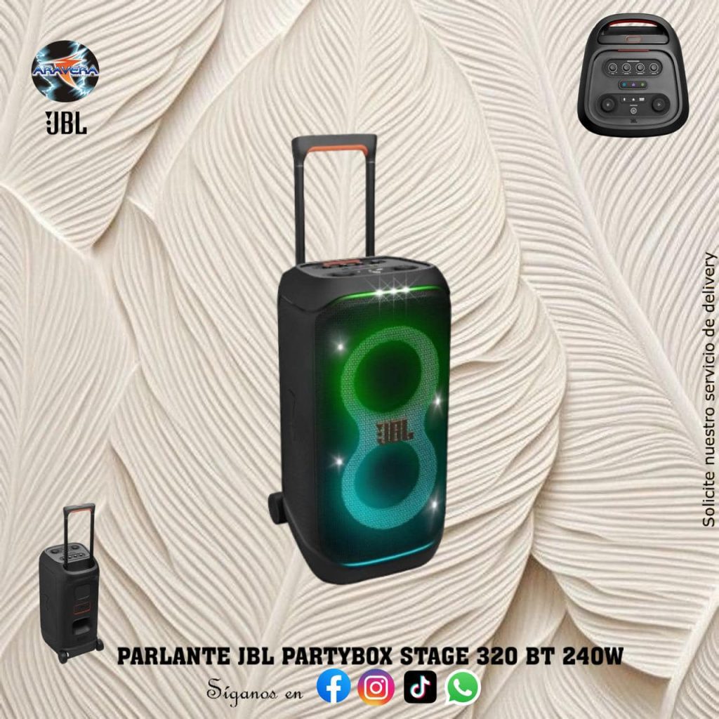PARLANTE JBL PARTYBOX STAGE 320 BT 240W – Aravera